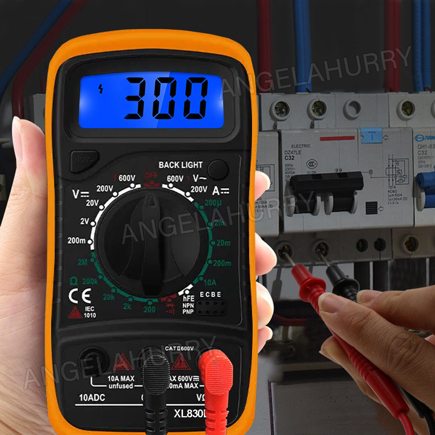 Electrical LCD Digital Multimeter Ohmmeter Multi OHM Tester AC DC ...