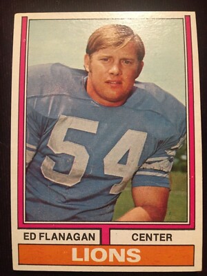 1974 Topps #111 Lions Ed Flanagan Football Card | eBay