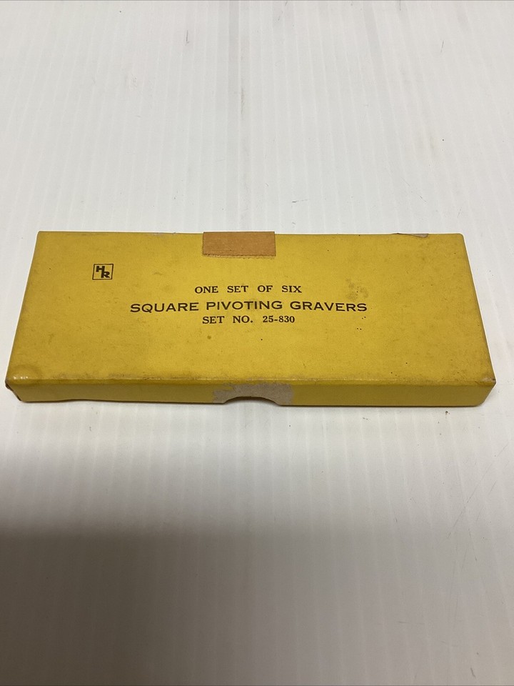 Vintage Set of Six Square Pivoting Gravers~Watchmakers-Jewelers Tools ...