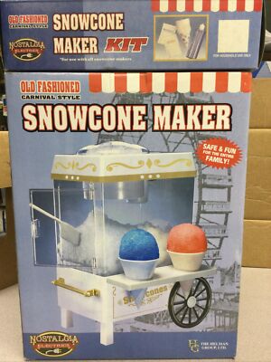 Nostalgia ElectricsOld Fashioned Carnival Style & Snow Cone Maker Kit ...
