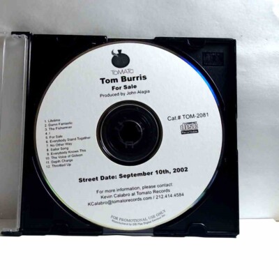 Tom Burris – For Sale (CDr, Promo, US, 2002, Tomato) AS196 | eBay