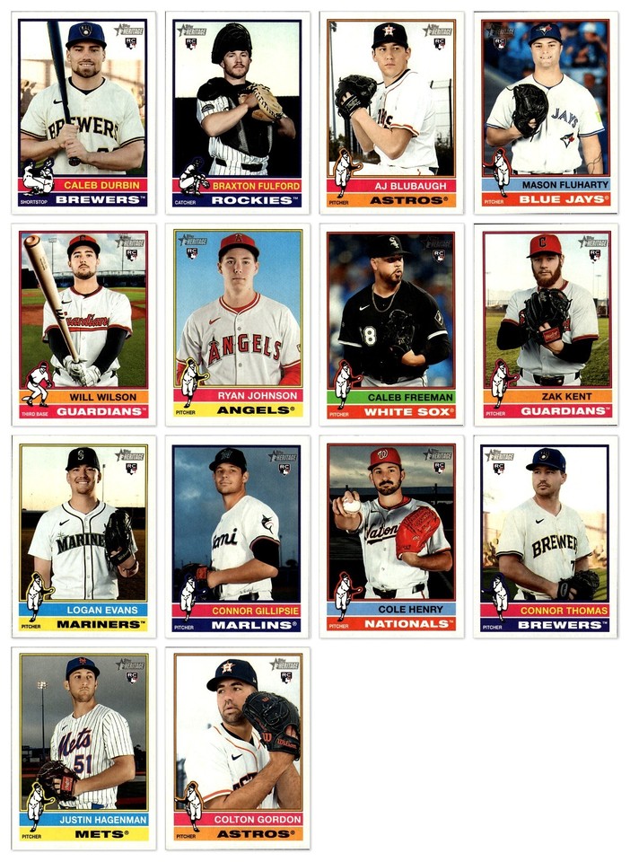 Topps Heritage High 2025 Number Rookie Lot (78 Cards) 2025 RCs | eBay