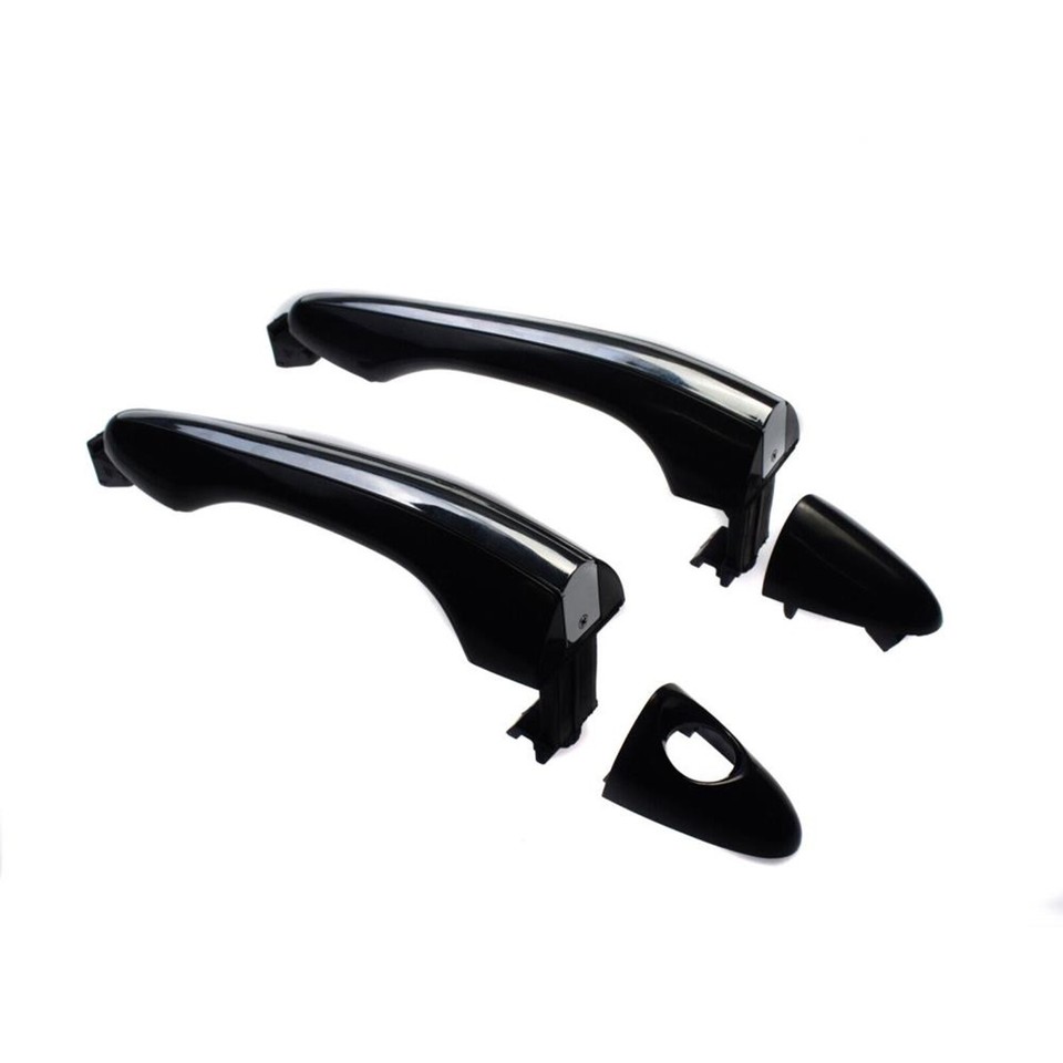 4Pcs Front Rear LH RH Outside Door Handle Black Chrome for Kia Optima ...