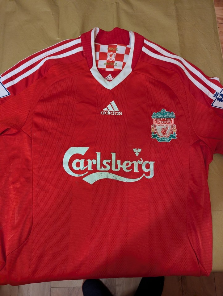 adidas Liverpool 2008/2010 Home Football Shirt Torres #9 Authentic ...
