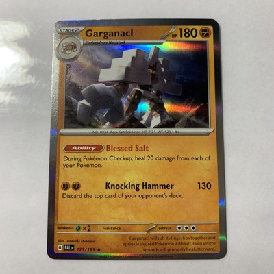 Garganacl 123/193 Rare Holo | Paldea Evolved | Pokemon Card | eBay