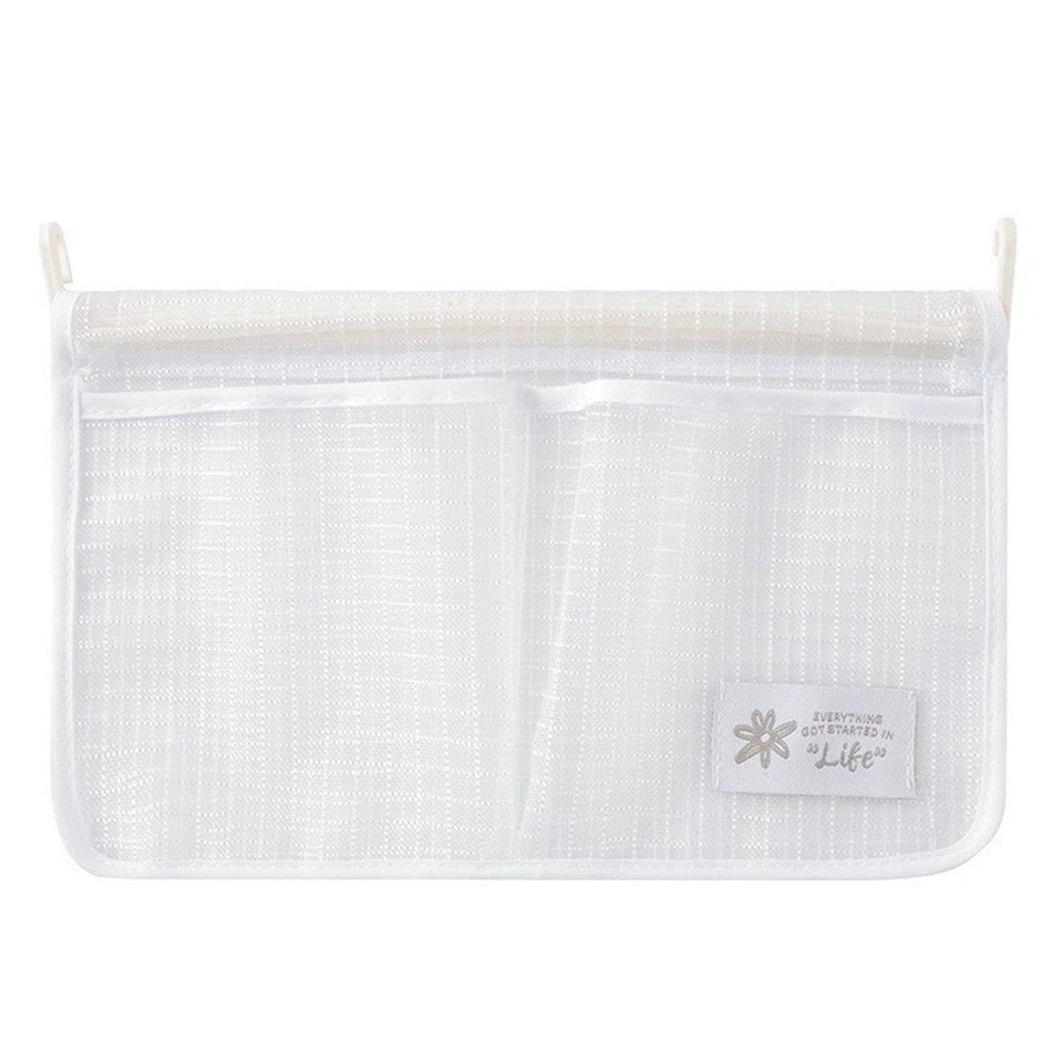 Double Grid Refrigerator Storage Bag with Hook Refrigerator Organizer ...