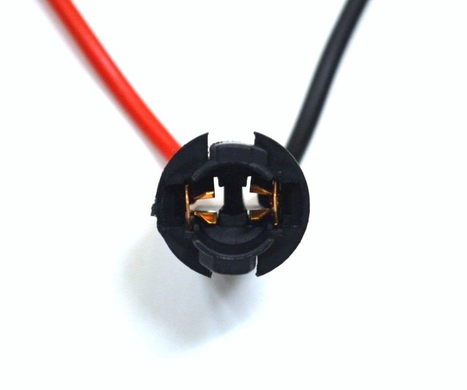 Universal Pigtail Wire Female Socket 194 T10 PBS License Plate Tag ...