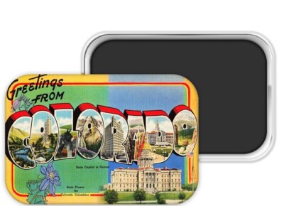 Colorado Large Letter Postcard Magnet, Refrigerator Magnet, Colorado ...