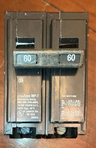 Murray MP260 2 Pole 120/240 Volt 60 Amp Mp-T Plug On Circuit Breaker | eBay