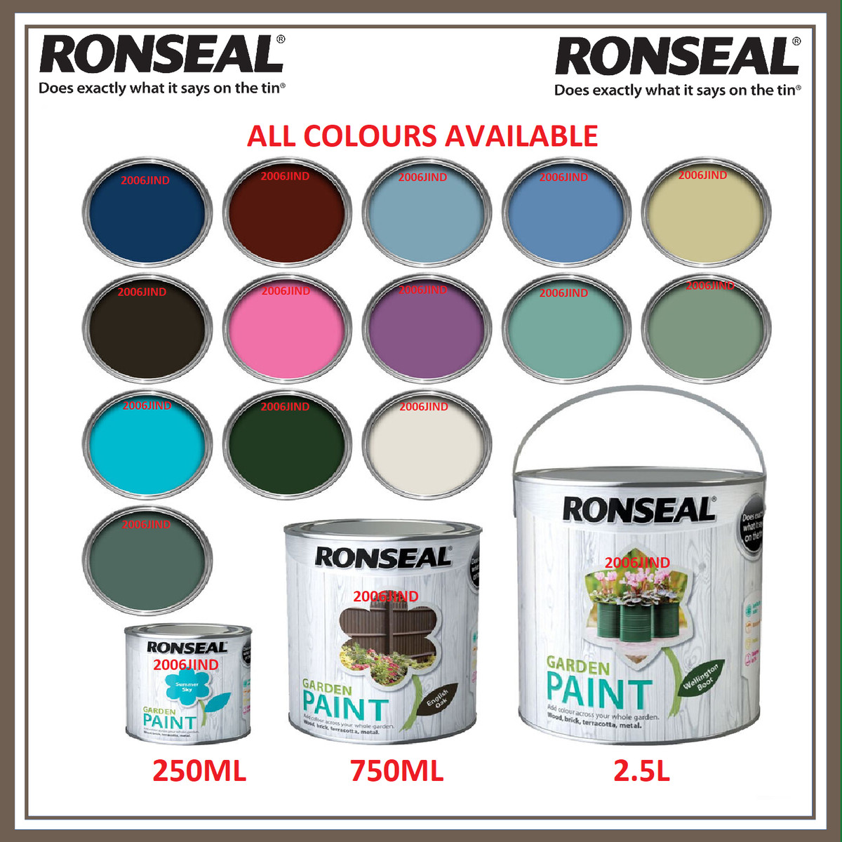 Ronseal Shed Paint Colour Chart | Fasci Garden