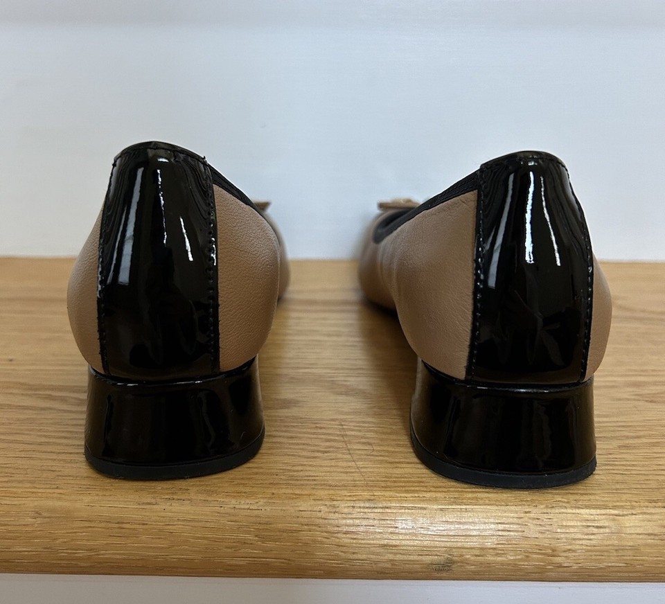 Vionic 'Mod Daphne' Slip On Low Chunk Heel Leather Black Tan Women ...