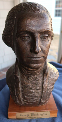 14" Vintage GEORGE WASHINGTON Sculpture BUST - Austin Productions ...
