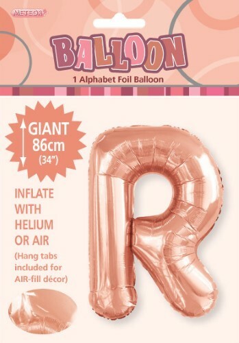 Rose Gold Letter R Foil Supershape Balloon (34in-86cm) Pk 1 | eBay