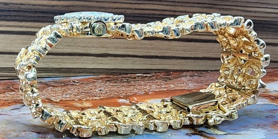 Rolex Rare Vintage 14k Diamond Cocktail Watch W/ Nugget Filigree Style ...