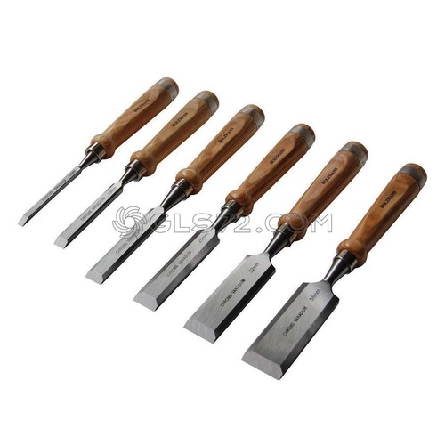 6 PCS QUALITY WOOD CHISEL TOOL SET WOODWORKING GOUGES HOLZMANN SES6TLG ...