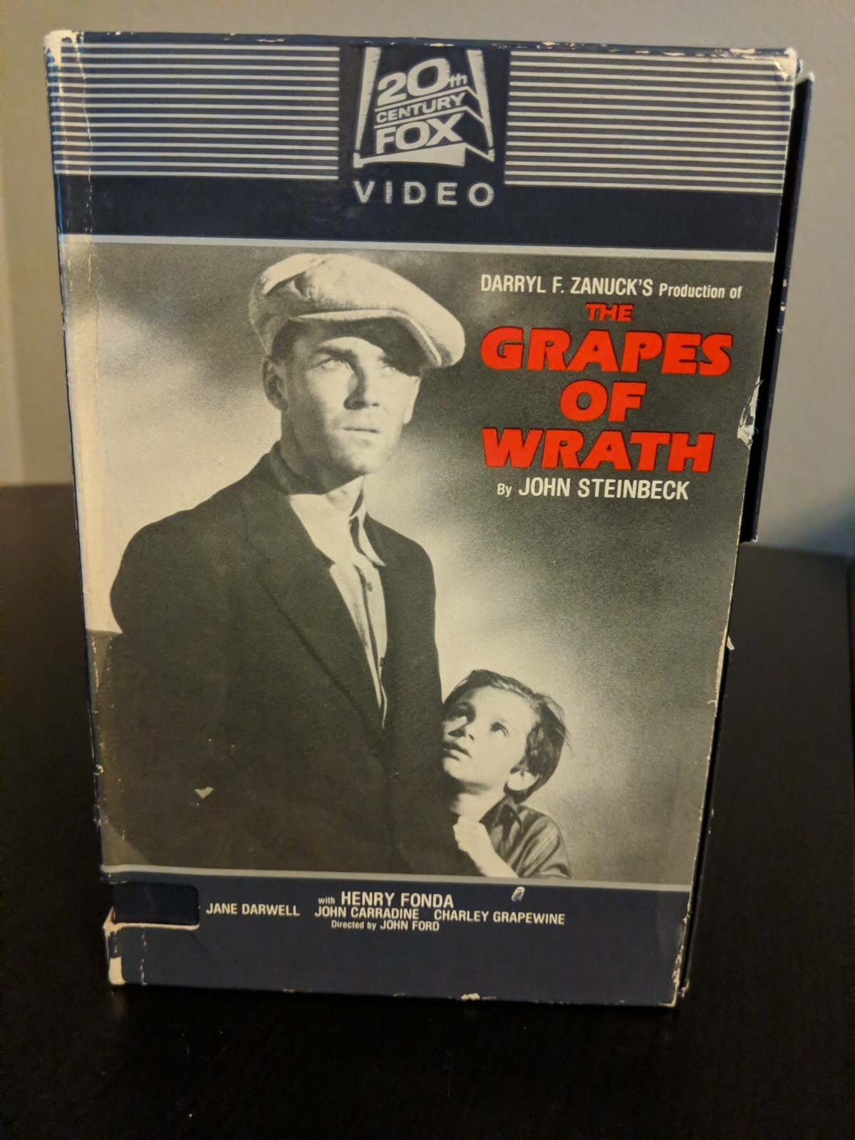 The Grapes Of Wrath 1982 VHS Drawer Box Big Box 20th CBS Fox Side Load ...