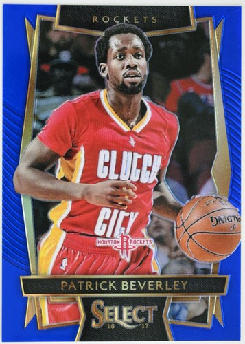 2016-17 Panini Select #21 Patrick Beverley /299 Blue Prizm Houston ...