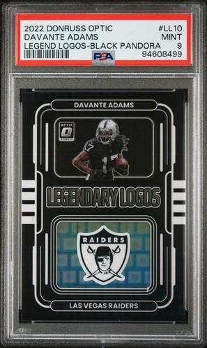 2022 Donruss Optic Legendary Logo Davante Adams Black Pandora /25 PSA 9 ...