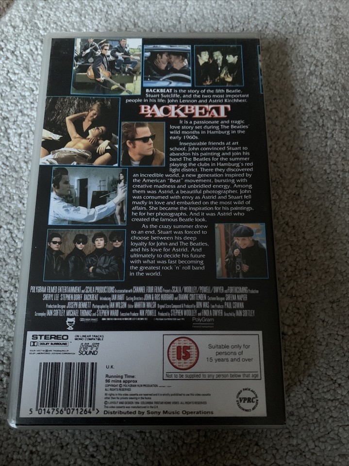 Backbeat VHS Video 1994 Sheryl Lee Stephen Dorff Beatles | eBay UK