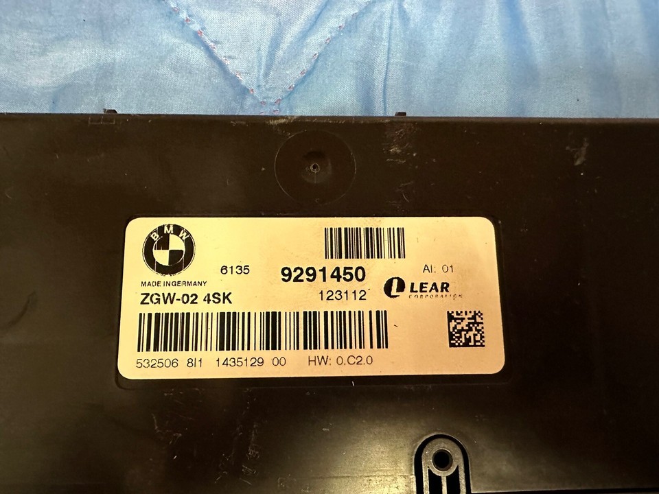 2011-2016 BMW 5 SERIES F10 CENTRAL GATEWAY THEFT LOCKING CONTROL MODULE ...