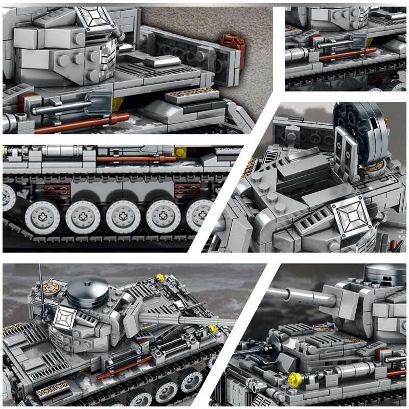 Building Tank Block Army Blocks Military Set Weapon Brick Set with 2 ...