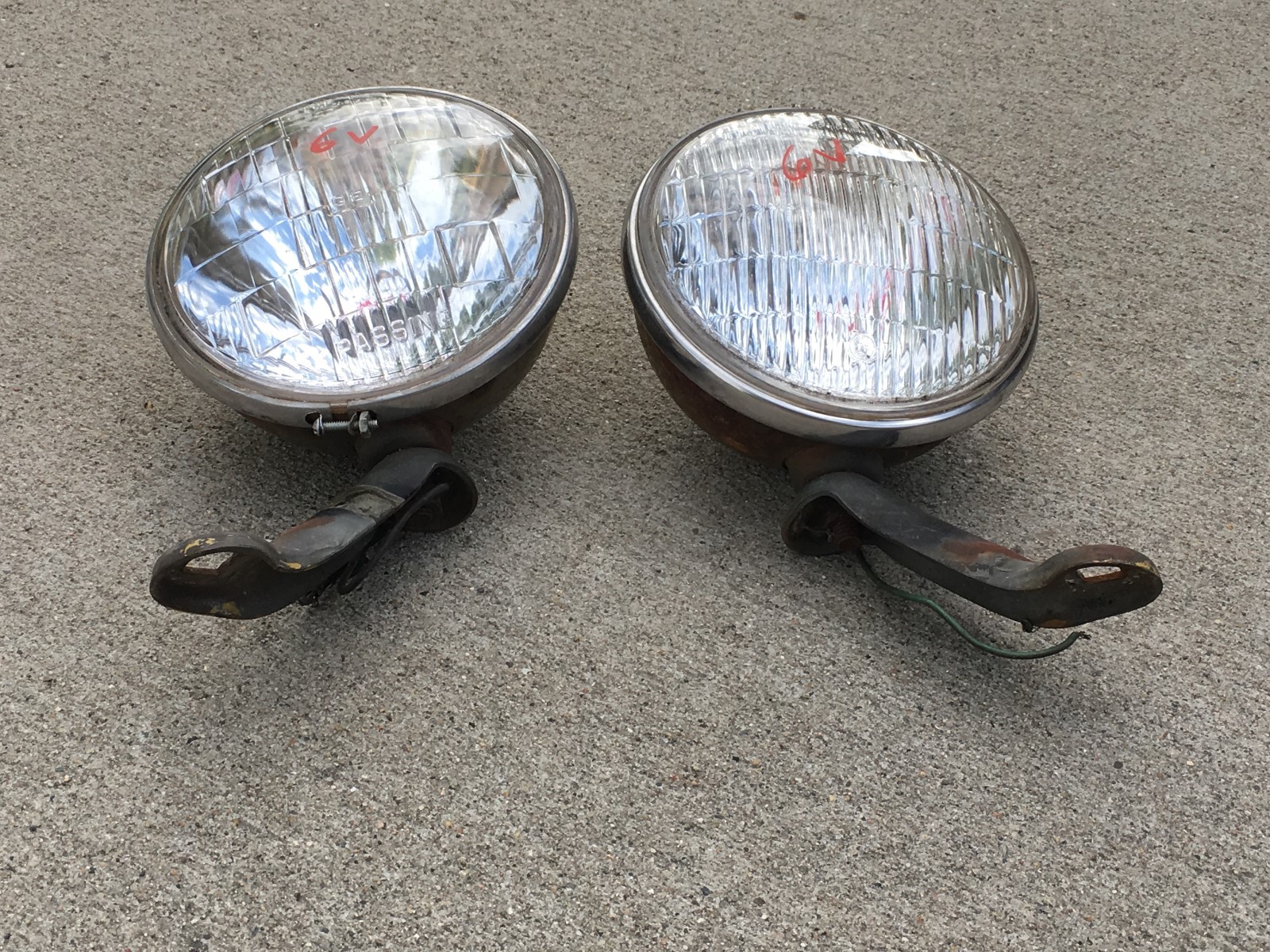 LQQK! PAIR PERFECT FOG 500 Vintage Driving Light LAMP Car TRUCK | eBay
