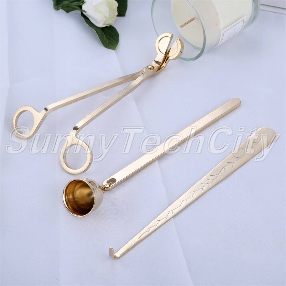 3x Stainless Candle Snuffer Scissors Candle Wick Trimmer Hook ...