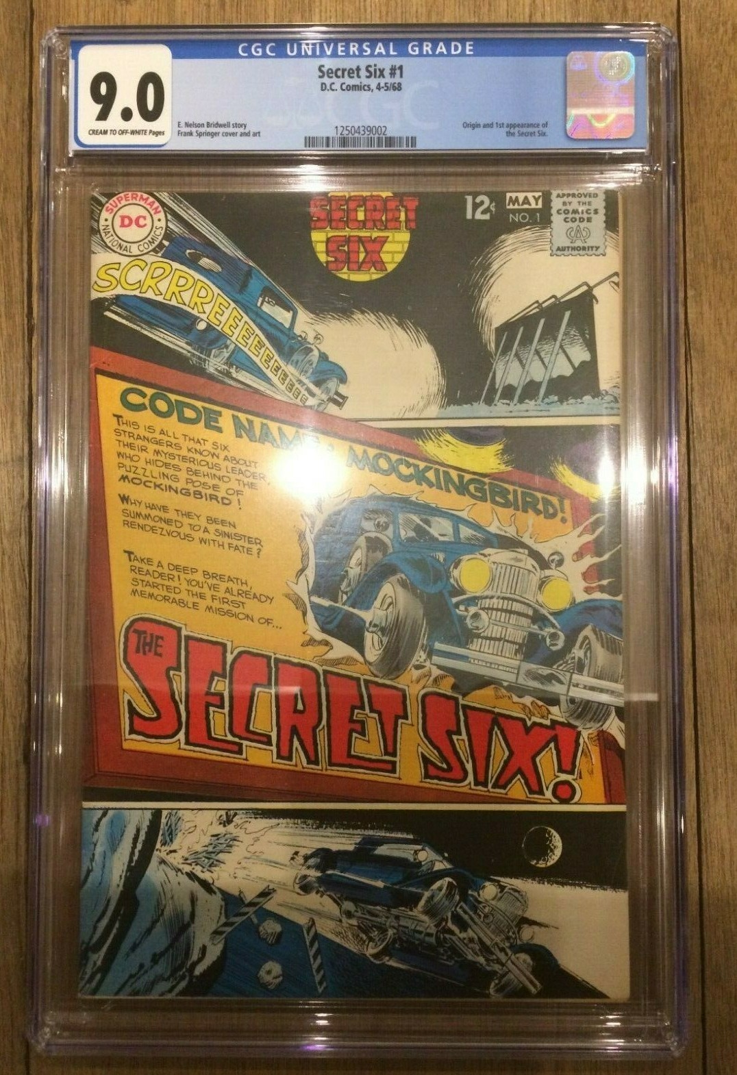 Secret Six #1 1st App of Secret Six 1968 19th Highest Graded! CGC 9.0 ...