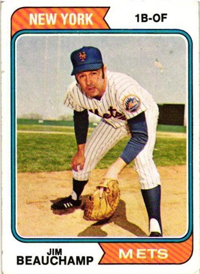 JIM BEAUCHAMP 1974 Topps #424 FREE SHIPPING B12R4S11P3 | eBay