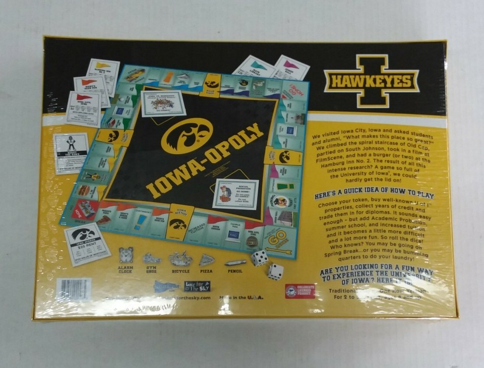 Iowaopoly College Board Game University Monopoly Hawkeye Brand New | eBay