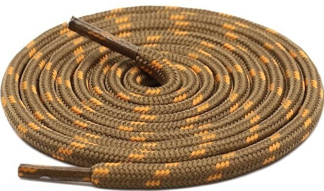 2 Pairs Heavy Duty Round Hiking Boot Laces Durable All-Weather Work ...