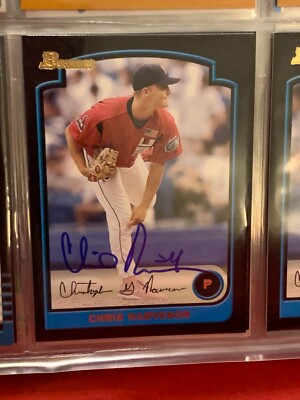 CHRIS NARVESON AUTOGRAPHED SIGNED 2003 BOWMAN CARD CARDINALS COA | eBay