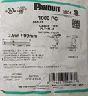 1000 Panduit PLT1M-M Cable Ties Pan-Ty 3.9" 18LB Natural Nylon 0.87 ...