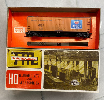HO Train Miniature TM 8066 40' Reefer Morrell Meats MORX 9481 | eBay ...