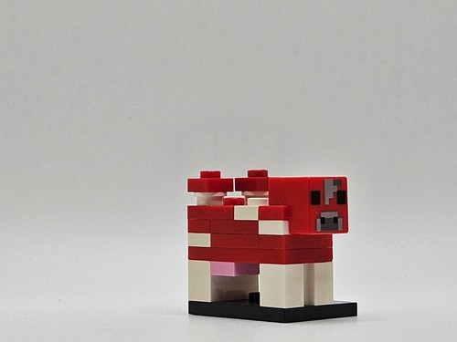 LEGO minifigure minecow02b Minecraft Cow 21129 Mooshroom animal | eBay