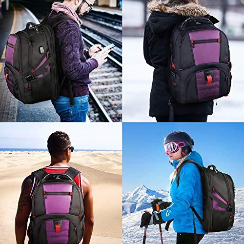 Travel Backpack Extra Large 50L Laptop Backpacks for Men Women Water ...