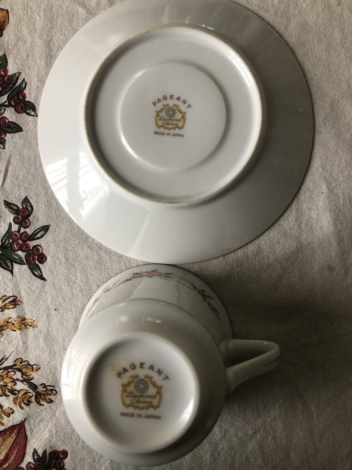 Diamond China Cup & Saucer Pageant Made in Japan | eBay