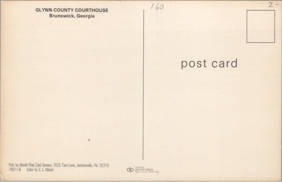 Glynn County Courthouse Exterior Brunswick Georgia 1964 Postcard ...