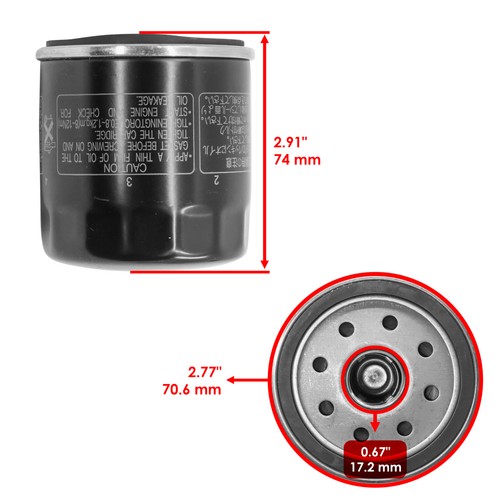 Oil Filter for Kawasaki Engine Fd750D 27 Hp 27Hp | eBay