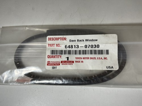 Genuine OEM Toyota 64813-07030 Back Window Glass Dam 2019 2020 2021 ...