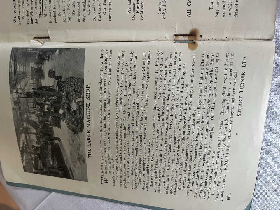 Live steam twin cylinder engine from Stuart Turner No. D10 vertical marine type | eBay UK