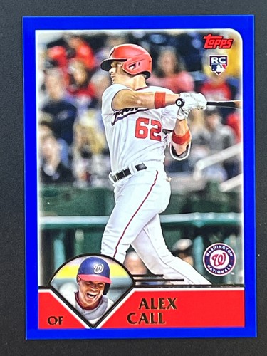 ALEX CALL RC 2023 Topps Archives 2003 Design #222 Washington Nationals ...