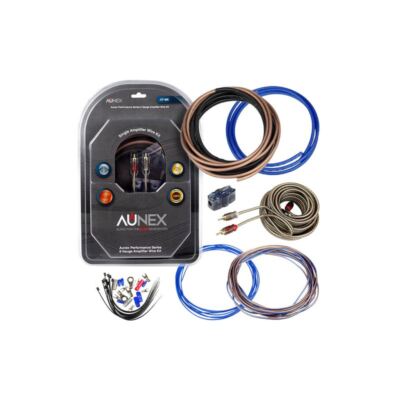 New Aunex AP-8K 8 Gauge 100% Copper OFC Complete Amplifier Wiring Kit 1 ...