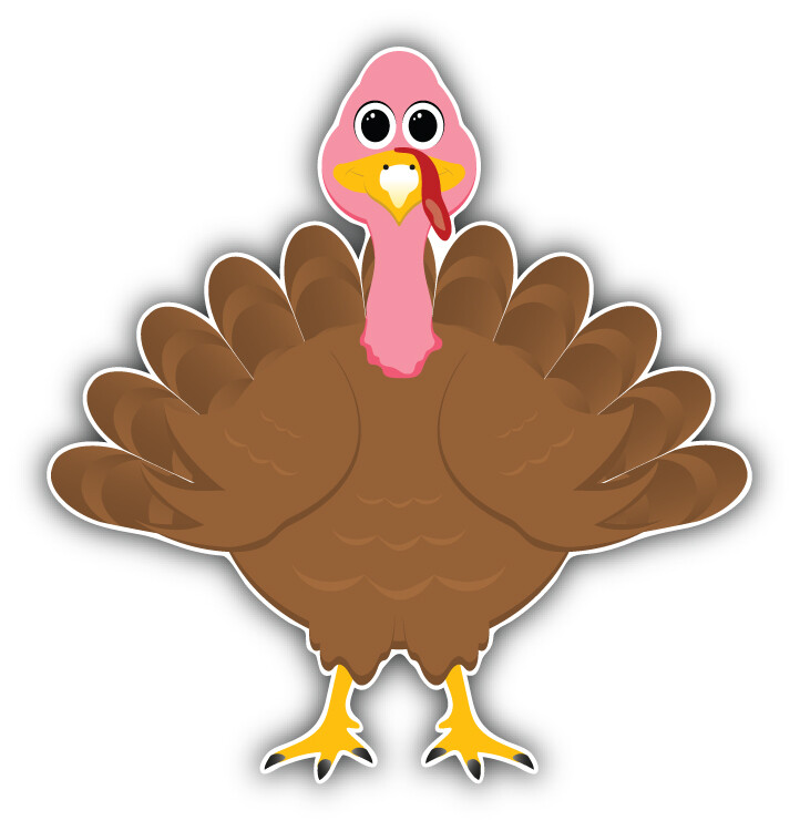 Funny Turkey Animal Car Bumper Sticker Decal - "SIZES" | eBay