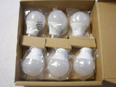 LED BULB A19 E26, 6.5W PACK OF 6 NEW IN BOX :B19-3 | eBay