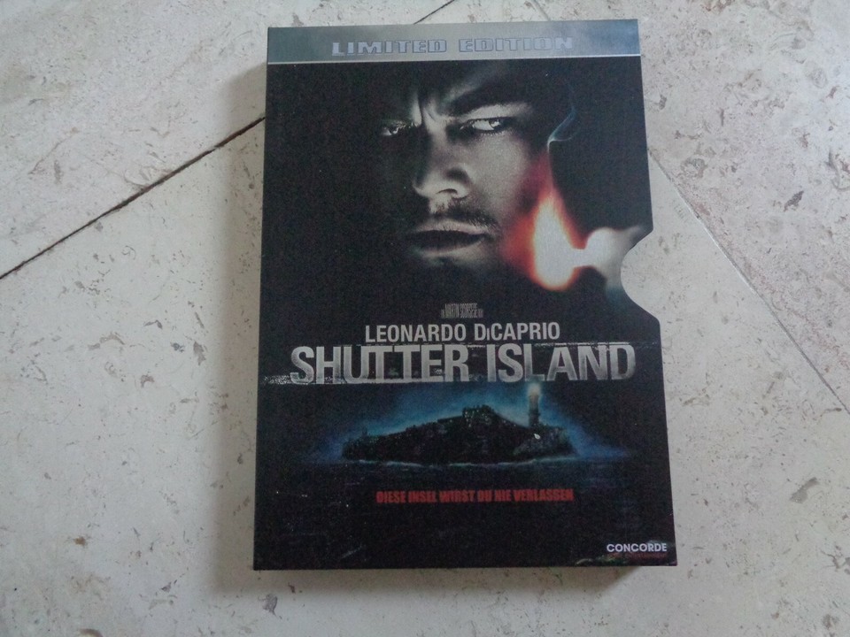 SHUTTER ISLAND Leonardo DiCaprio STEEL SLIPCASE Blu-ray DVD*rare Martin ...