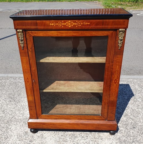 ANTIQUE VICTORIAN INLAID WALNUT PIER CABINET DELIVERY AVAILABLE | eBay UK