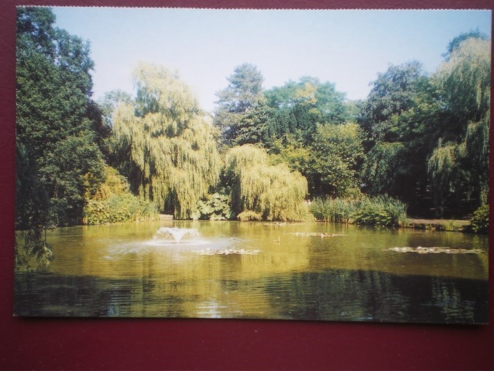 POSTCARD BUCKINGHAMSHIRE ASCOTT HOUSE LILY POOL | eBay UK