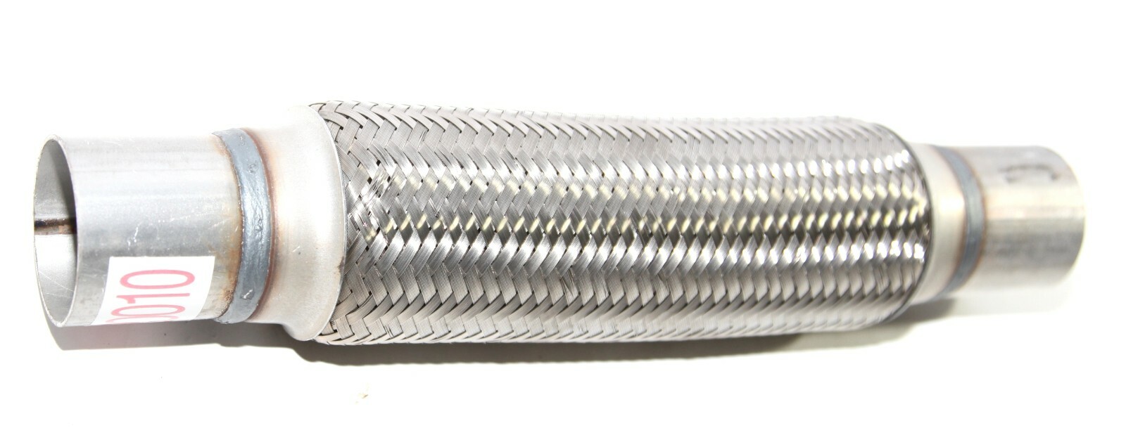 2PC Piping Connector w/10" Double Braided SS Flex Pipe 2" IDX14 ...
