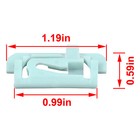 30x Nylon Fits GM Windshield & Rear Window Reveal Moulding Clip ...